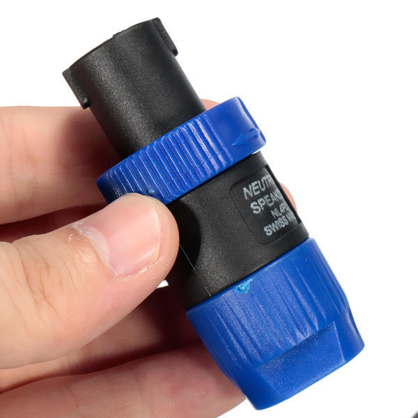 NL4 four pole plug external thread speaker audio cable connector blue ...