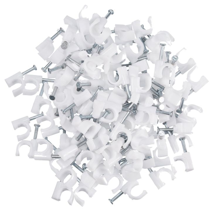 U Clips - 300 Pieces Of Cable Staples Clip Wall Wire Nail Fixture For ...