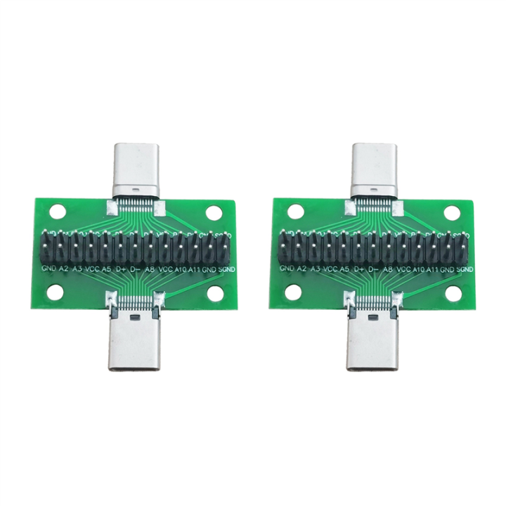 2X Male to Female Type C Test PCB Board Universal Board with USB 3.1 ...