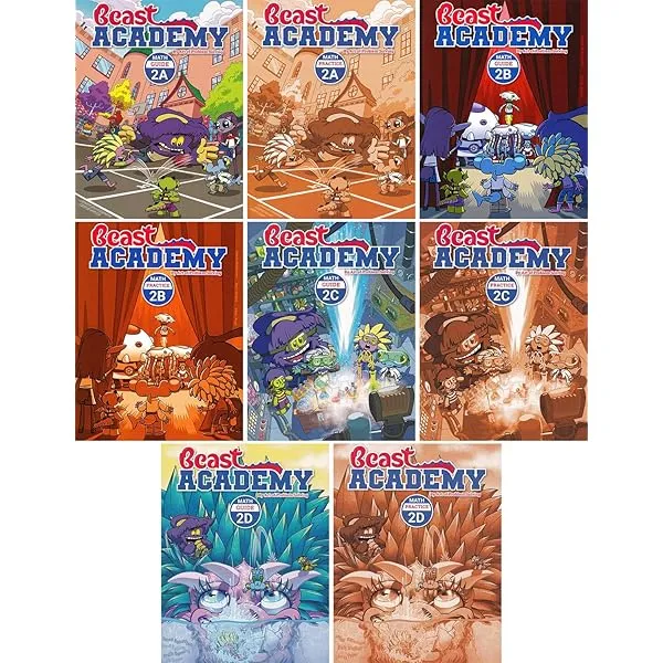 Beast Academy Grade 2 Complete Books Set, 8 Books Collection, by Art of ...