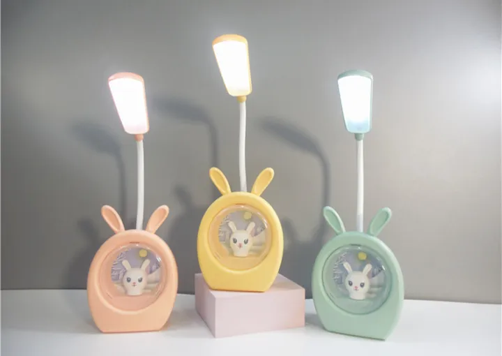 Cute Multipurpose Table Lamp, Rechargeable LED Lamp, USB Charging Cable ...
