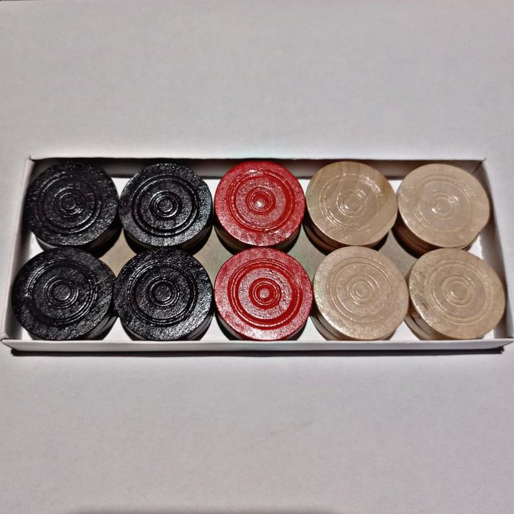 Carrom Coin Set Polished Coin Super Smooth Weightless | Daraz.lk