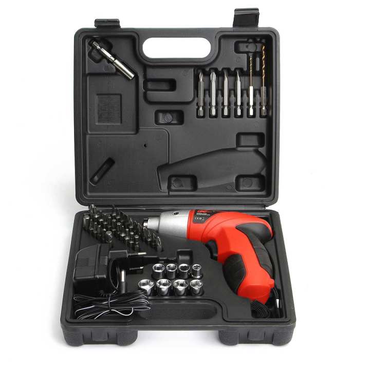 45 Pieces Cordless Electric Screwdriver Set with Rechargeable Battery ...