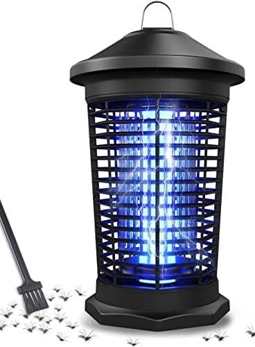 Miklife Light Sensor Bug Zapper Insect Killer Outdoor, 20W Electric ...
