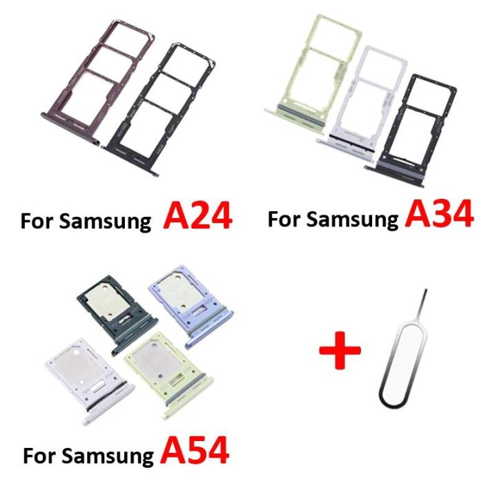 Phone Sim Card Tray For Samsung Galaxy A24 A34 A54 New SIM Chip Micro ...