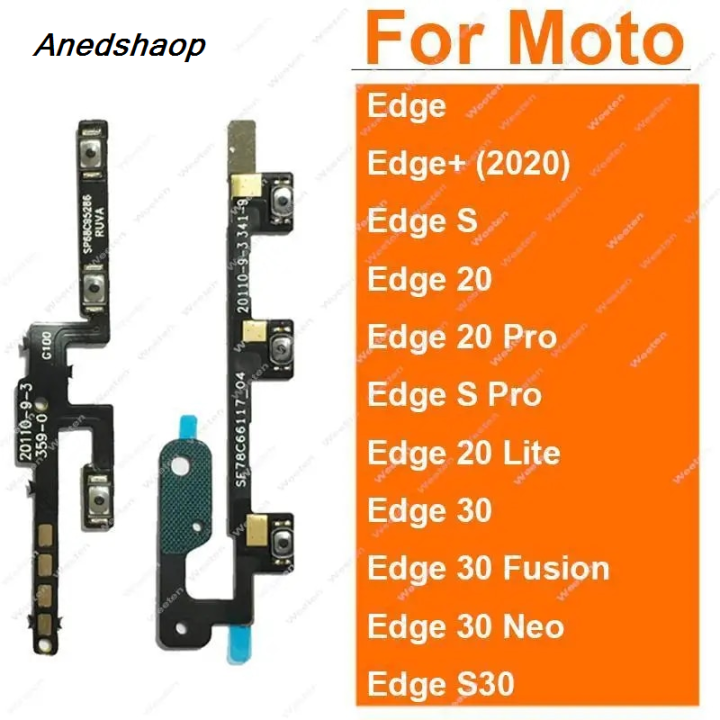 Anedshaop On OFF Key Power Volume Buttons Flex Cable For Motorola MOTO ...