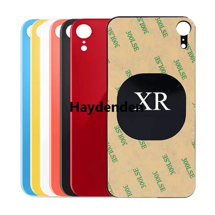 Haydenden Big Hole Back Screen Glass Replacement Parts For iPhone XR ...