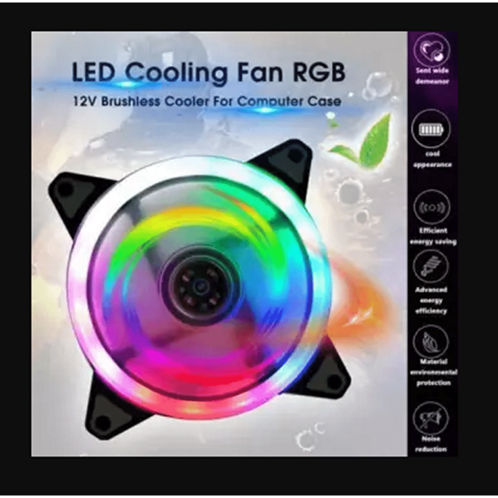 RGB Gaming Cooler Fan LED Heatsink Intel AMD PC Processor Desktop ...