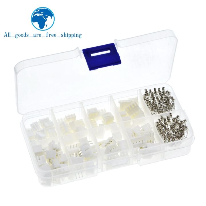 【VA VA VOOM】50Sets/box kit 2.54mm XH2.54 3p 4 pin Connector + straight ...