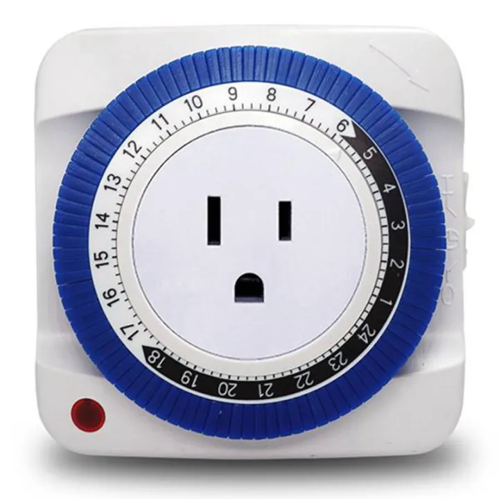 24 Hour Timer Socket Mechanical Program Timer Switch Socket 230V Wall ...