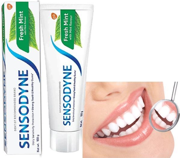Sensodyne sdy Toothpaste Fresh Mint, Sensitive tooth paste for daily ...