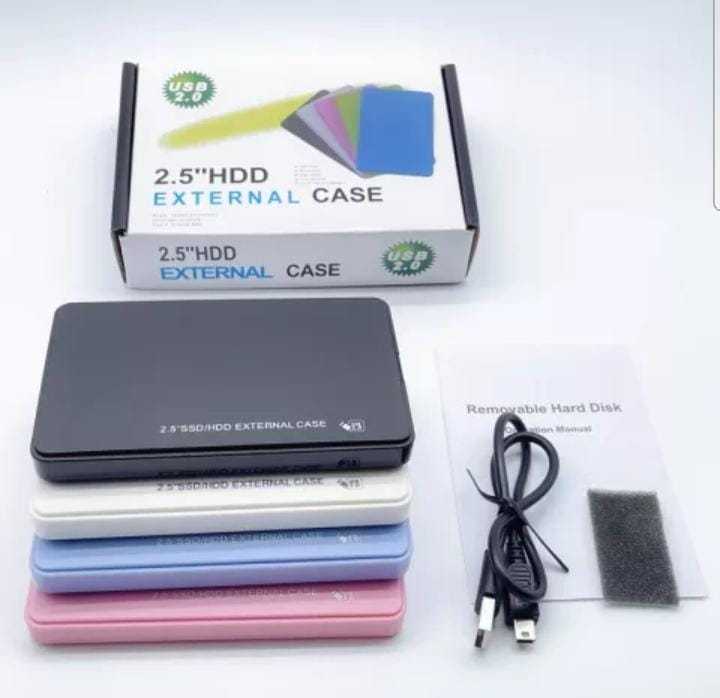 2.5 External Hard Disk Case USB 2.0 Plug & Play - BLACK | Daraz.lk