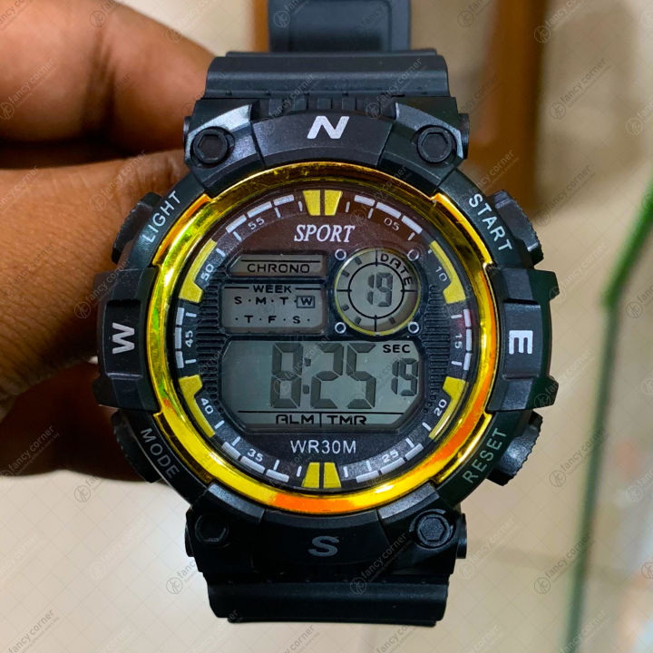 Boys Sport Digital Watch Blue Gold Black Silver Red White Color Watches ...