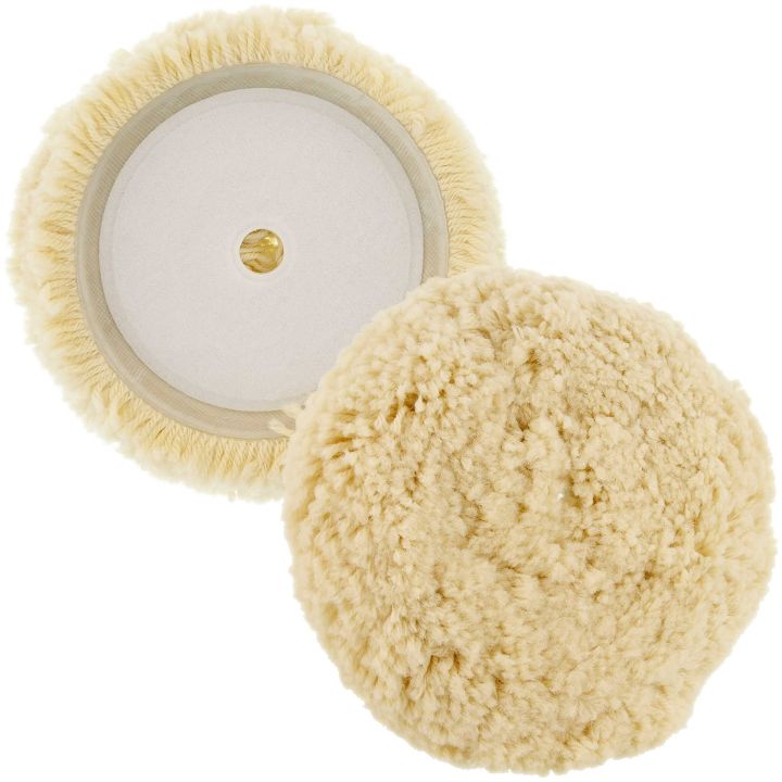 7" (180mm) Fine Wool Polishing Pad - Buffing Pad Angle Grinder - White ...