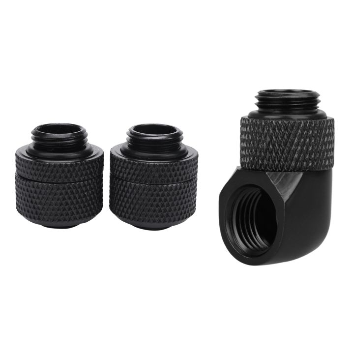 1 Pcs 12.9Mm G1/4 Thread 90 Degree Rotary Tube & 2 Pcs Water Cooling ...