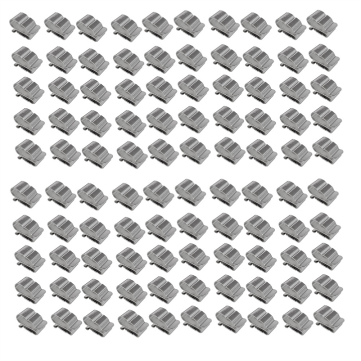 Spreeshop 100PCS Photovoltaic Cable Clip Cord Clamp 304 Stainless Steel ...