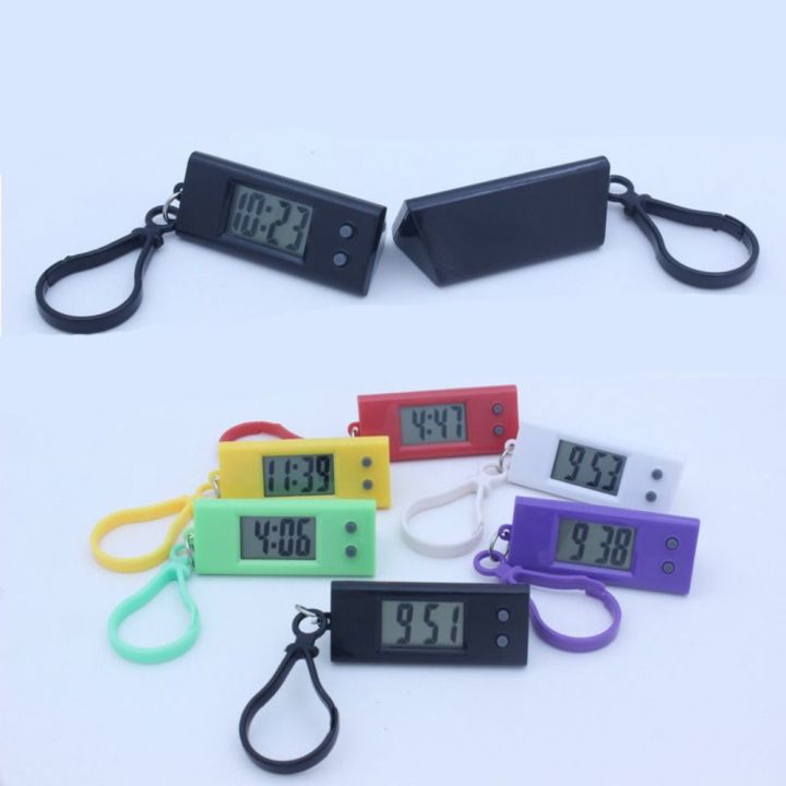 New 10 Colors Mini Electronic Clock Student Electronic Triangle Shape ...
