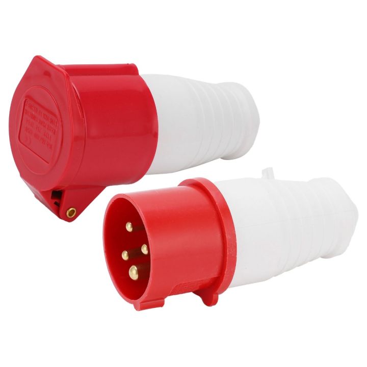 1 Set Manufacturing Facilities 4Pin Industrial Plug Connector IP44 ...
