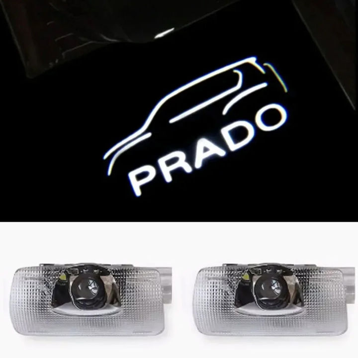 2pcs Door For Toyota PRADO Logo Light Toyota Ghost Shadow Light PRADO ...