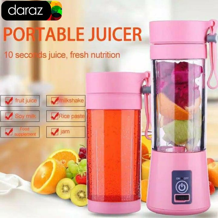 Portable Mini Juicer USB Rechargeable Blender/Mixer Fruit Juice Machine ...