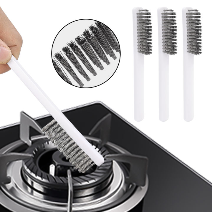 1/3pcs Metal Wire Gas Stove Cleaning Brush Kitchen Hood Sink Faucet ...