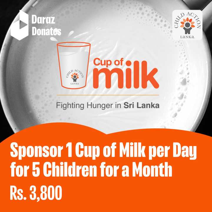 Sponsor 1 Cup of Milk per Day for 5 Children for a Month | Daraz.lk