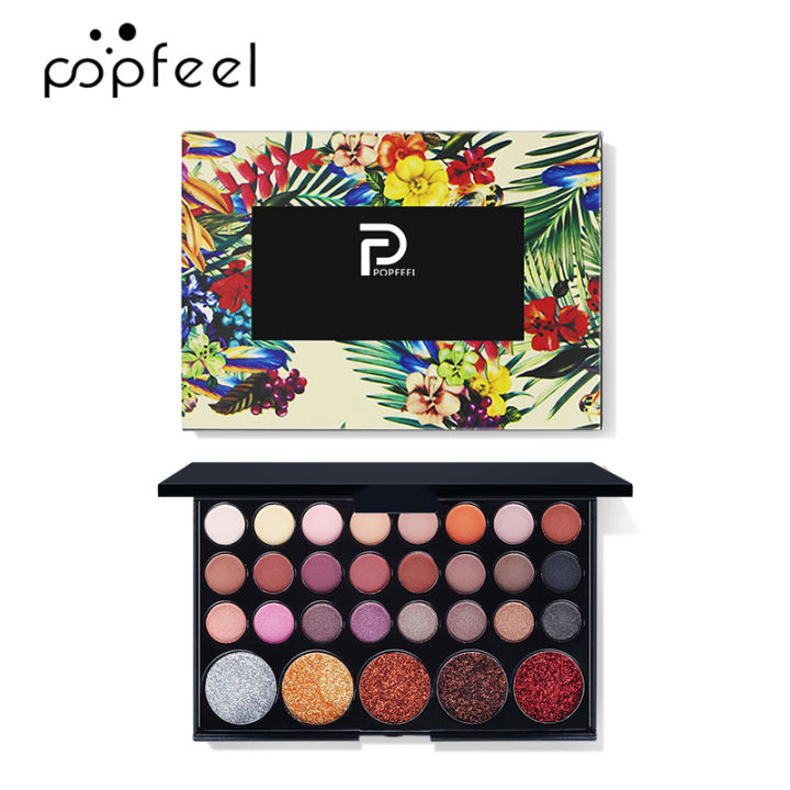 POPFEEL 29 COLORS MAKEUP PALETTE GLITTER EYESHADOW PALETTE | Daraz.lk