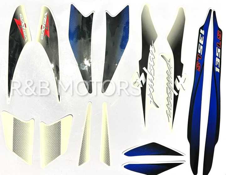Bajaj Pulsar 135ls Black Blue Bike Full Sticker Kit | Daraz.lk