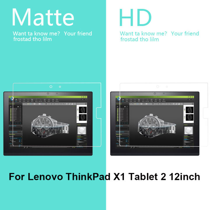 HD Anti-Scratches Clear Glossy Film For Lenovo Thinkpad X1 Tablet 2 ...