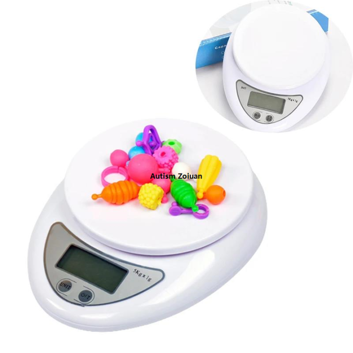(Kitchen Weight Measuring Balance Scale LED 5 Tray with Kg Portable ...