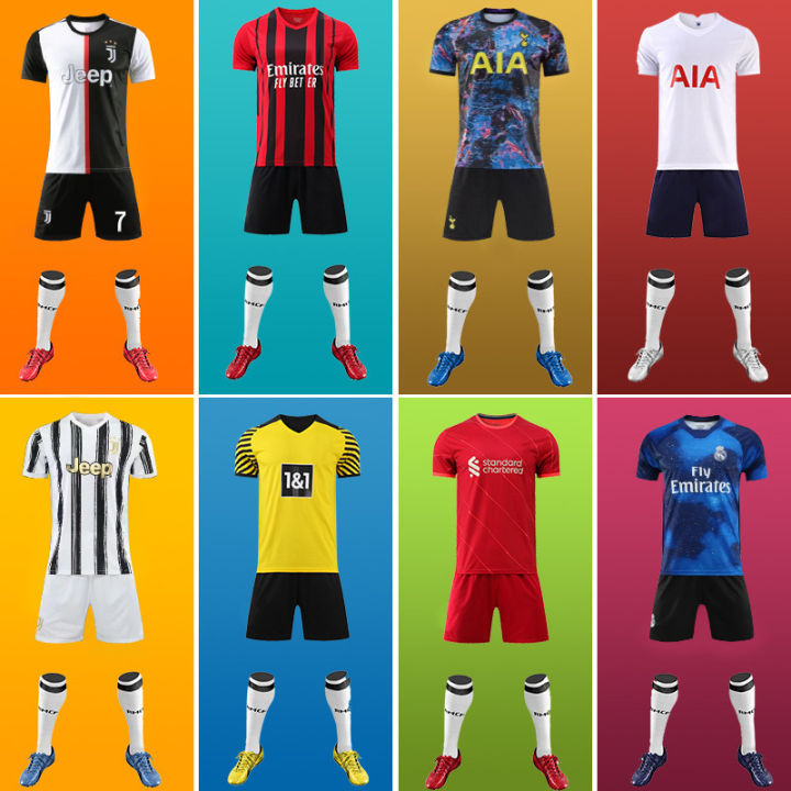 Football Club Adult and Children's Set with Printed Number and Writing ...