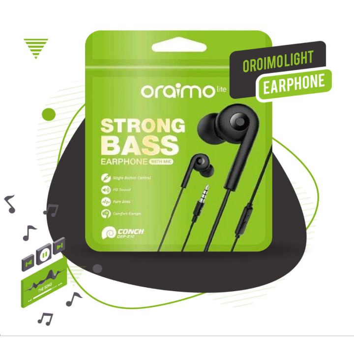 Orimo Strong Bass Earphone with Mic Wired Headset Headphone | Daraz.lk