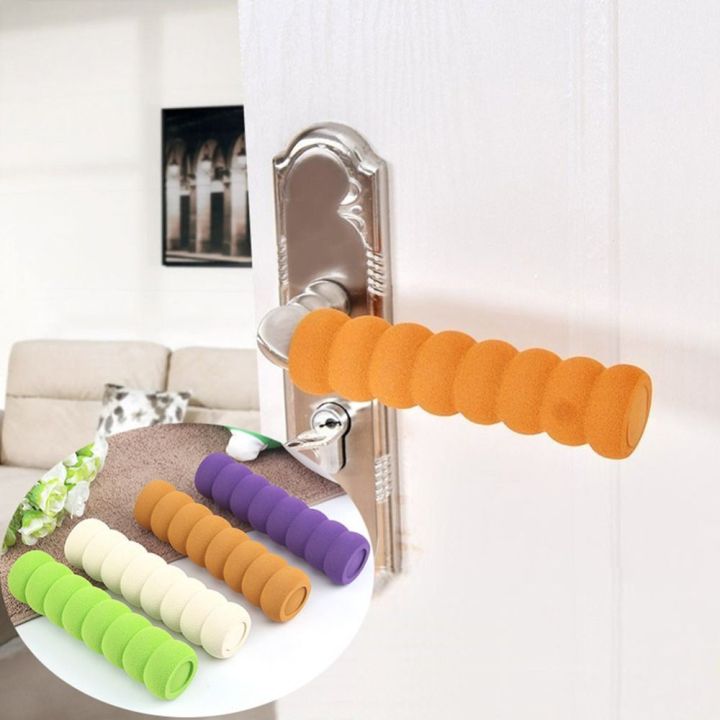 Home Decor EVA Door Knob Cover Spiral Door Handle Stopper Door Handle ...
