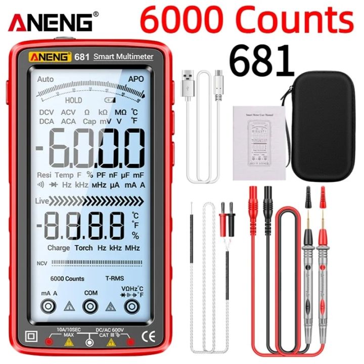 ANENG 681 Smart Digital Multimeter Non-contact Voltage Tester Machine ...