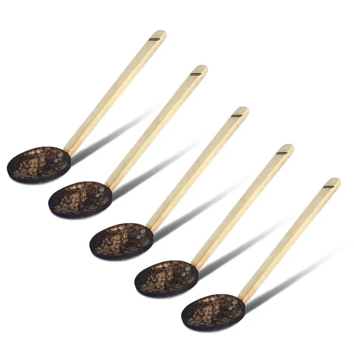 Natural Coconut Shell Strong Kitchen Wooden Spoon | Daraz.lk