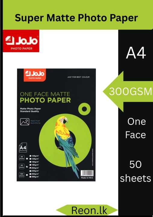 One Face Matte Photo Paper A4 | Daraz.lk