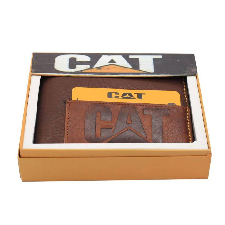 Buffalo Leather Cat Wallets - Dark Brown | Daraz.lk