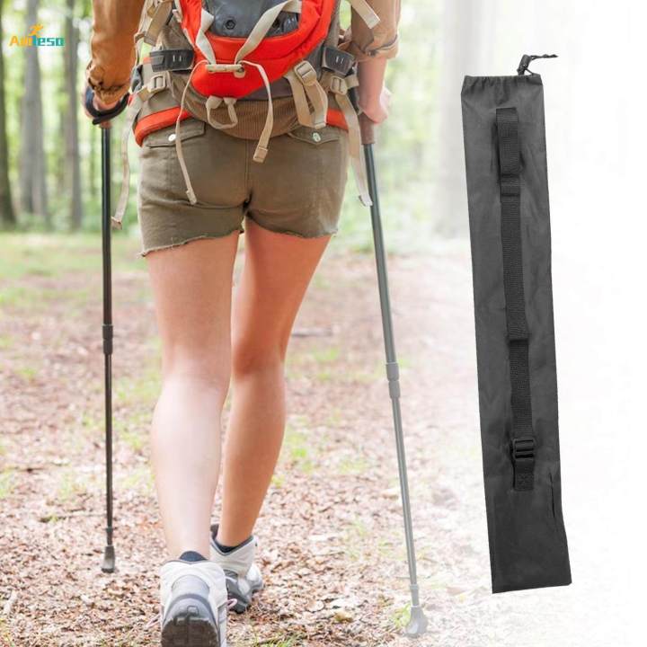 Trekking Pole Carrying Bag Drawstring Closure Stuff Pouch Shoulder Bag ...