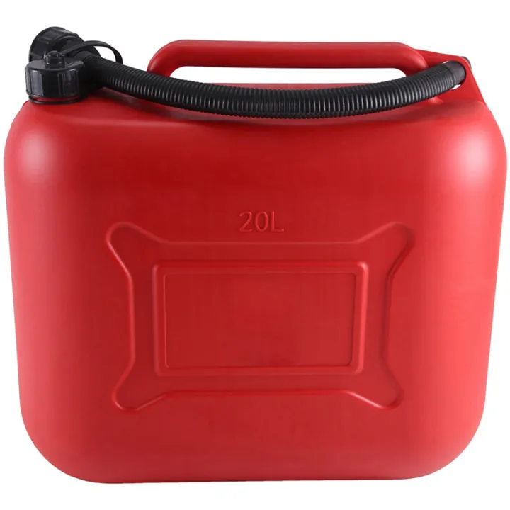 20L 5.28Gal Car Fuel Tank Can Spare Plastic Petrol Gas Container Anti ...