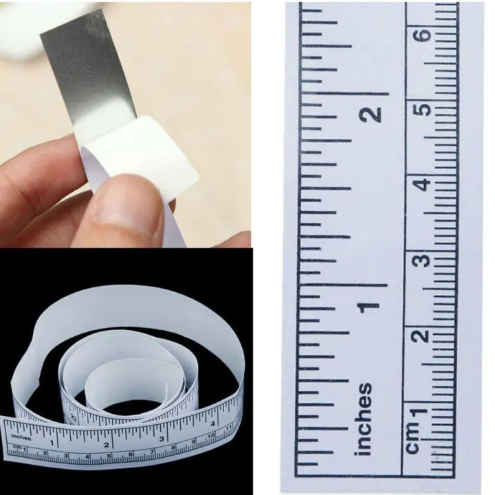 Gentlemange Paper Ruler Portable 90cm Scaled Self-adhesive Sewing ...