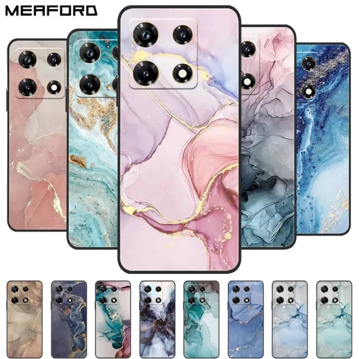 Case for Infinix Note 30 Pro Cover Marble silicon Soft TPU Back Cover ...