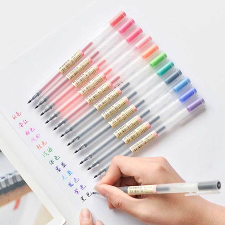 【SmartHorizon】12 Colors/set Kawaii 0.5mm Multi Ink Pens for School ...