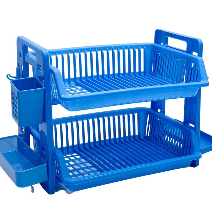 Plastic Plate Holder / Dish Rack Premium Quality 2 Layers Multi-Purpose ...
