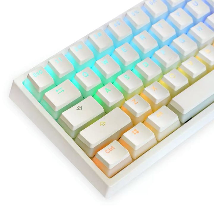 PBT OEM Profile 154 Keys Pudding Keycaps Translucent Double Shot PBT ...