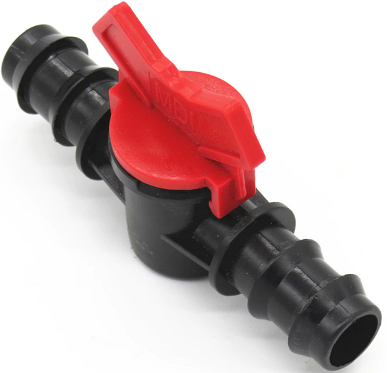 8mm Barbed Gate valve. Coupling Double Way Connector Faucet Adaptor PE ...