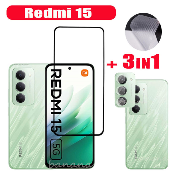 Redmi 15 4G Tempered Glass Screen Protector Redmi 15C 14C 13C A5 A3 ...