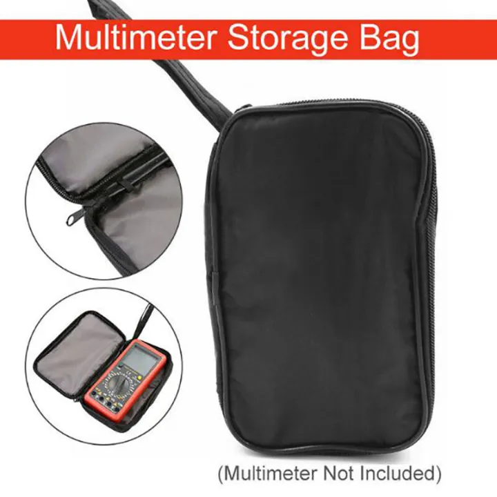 Universal multimeter storage bag zipper pouch case for digital meter ...