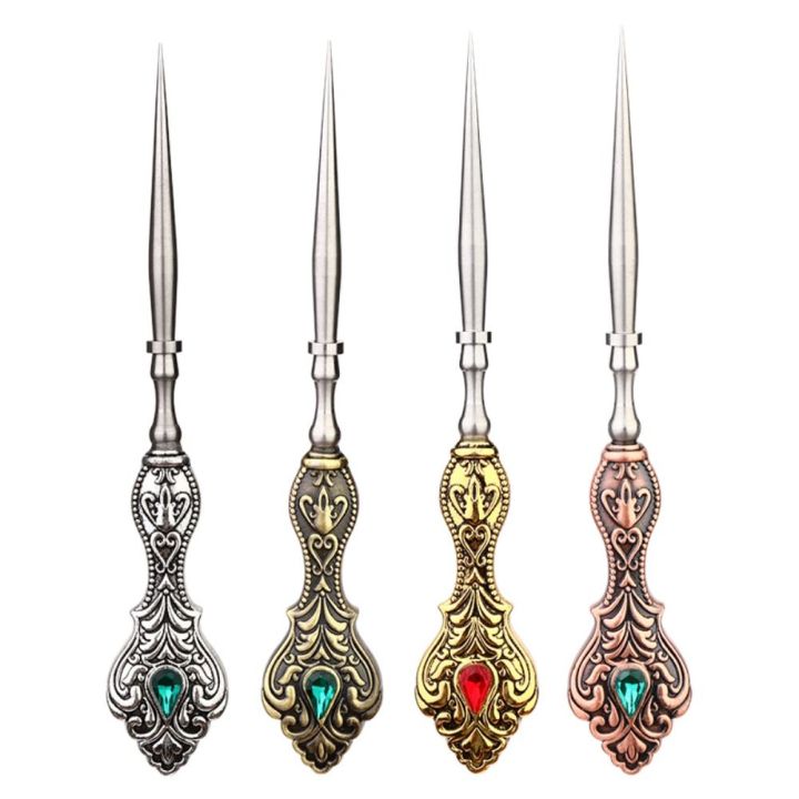 1pc Vintage Retro Embroidery Sewing Awl For Fabric Needlework Drillable ...