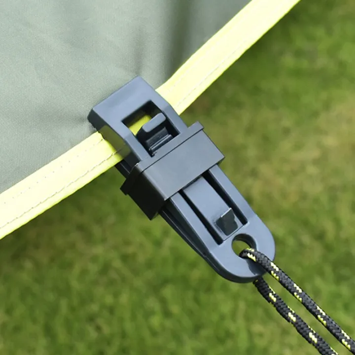 Tent Windproof Fixing Clip Resistant Durable Plastic Clamp Strengthen ...