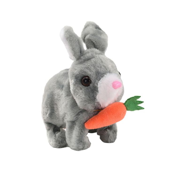 Hopping Rabbit Interactive Electronic Pet Plush Bunny Toy with Sounds ...
